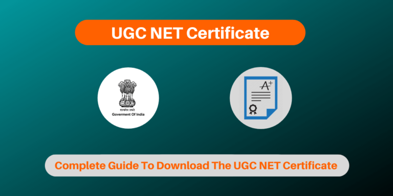 UGC NET Certificate 2023: Download UGC NET E-Certificate 2023