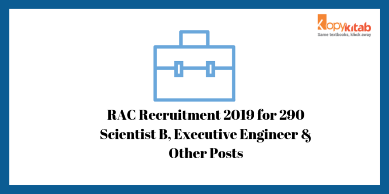 RAC Recruitment 2019 | Apply Online For 290 DRDO Scientist & Engineer