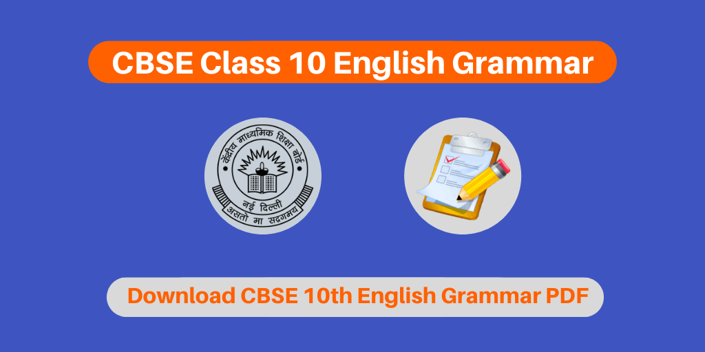 CBSE Class 10 English Grammar 2020 Download Books Worksheets