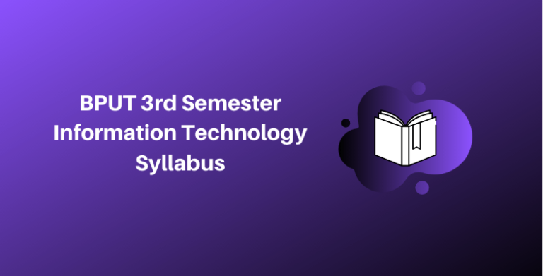 BPUT 3rd Semester Information Technology Syllabus And Exam Pattern