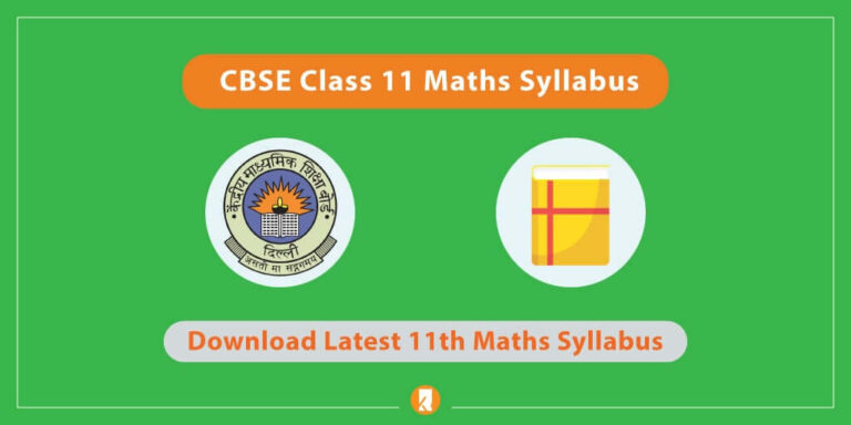 CBSE Class 11 Maths Syllabus 2023 For Term 1 & Term 2