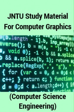 Download JNTU Computer Science Engineering Computer Graphics PDF Online 2020