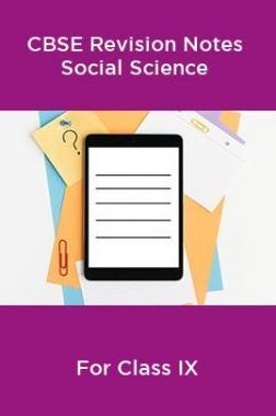 Download CBSE Class 9 Social Science Revision Notes PDF Online