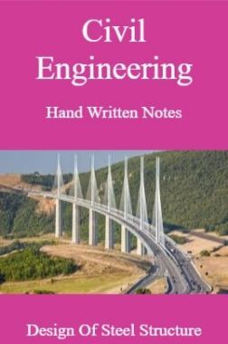 Download Civil Engineering Hand Written Notes Design Of Steel Structure ...